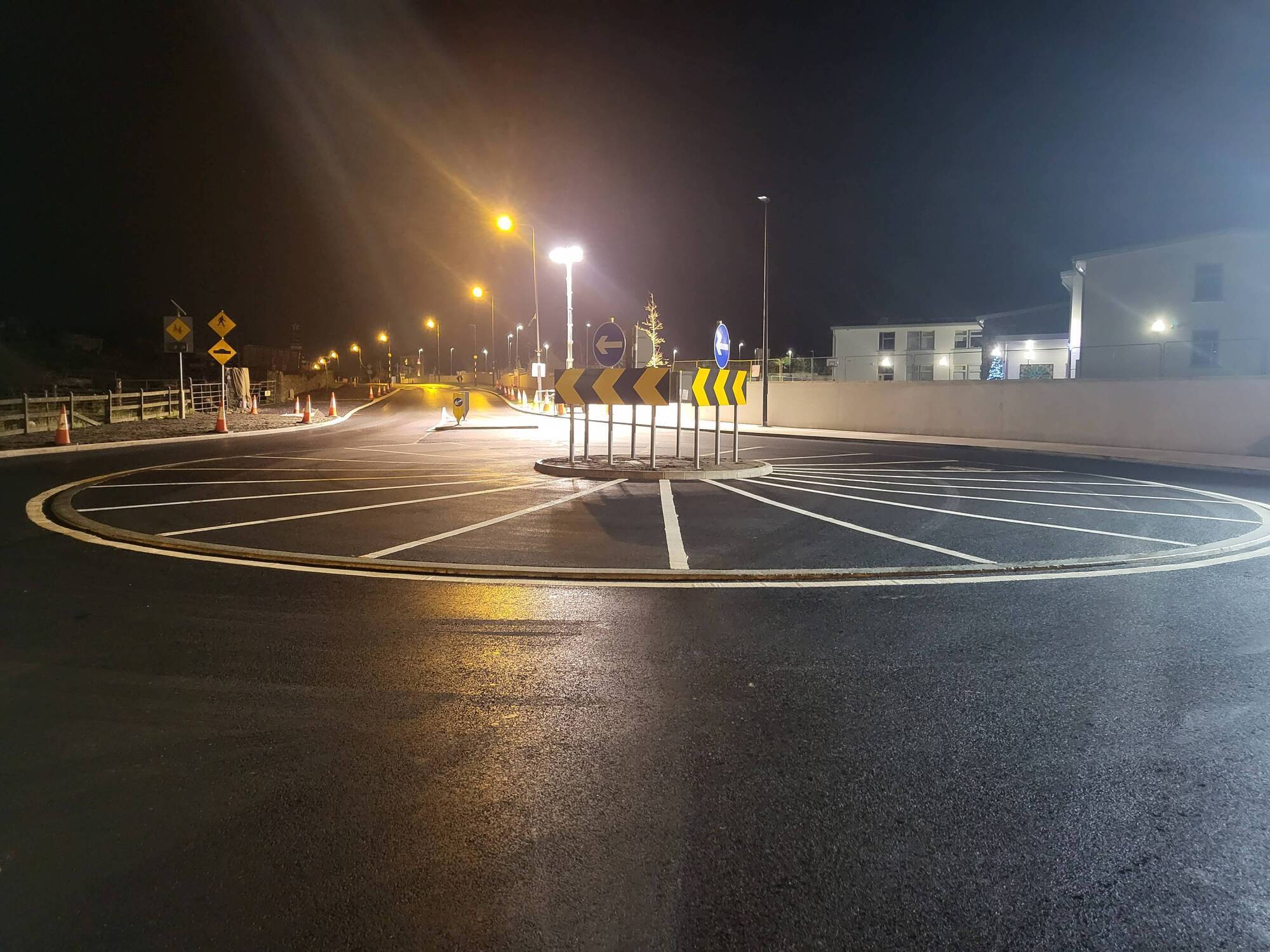 Major roundabout completed near South Roscommon school - News ...