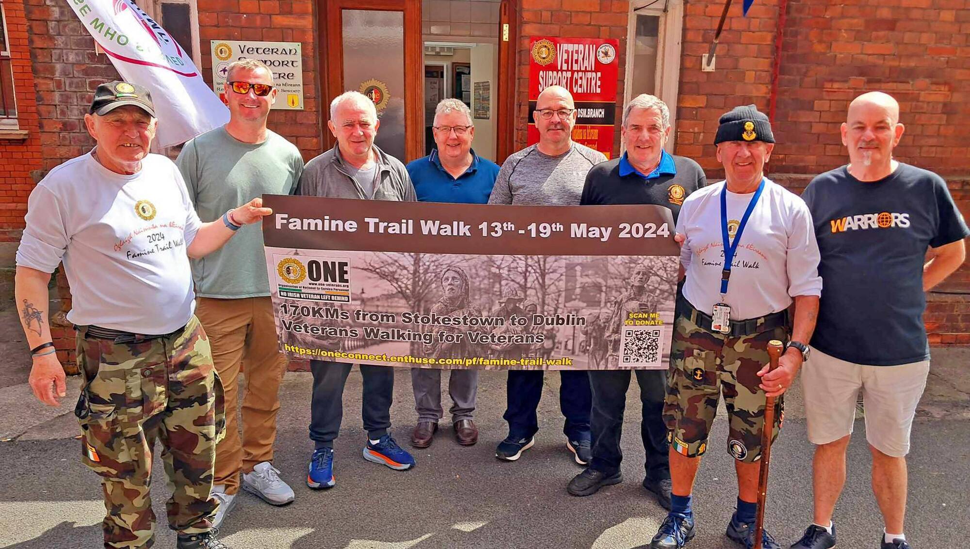 Irish Defence Forces Veterans march 170km famine trail for charity ...