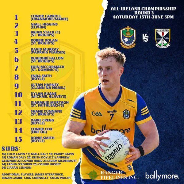 Enda Smith selected to start against Cavan - GAA - Roscommon Herald